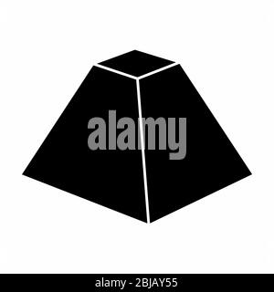 Quadrangular pyramid trunk illustration Stock Vector Image & Art - Alamy