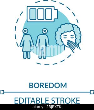 Boredom concept icon Stock Vector Image & Art - Alamy