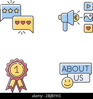 Social media RGB color icons set Stock Vector Image & Art - Alamy
