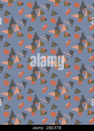 Seamless decorative pattern with colorful various butterflies on the ...