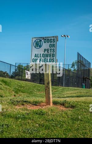 Dogs prohibited on sports field portable plastic sign grass cricket ...