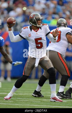 Tampa Bay Buccaneers quarterback Josh Johnson (11) hands off the ...