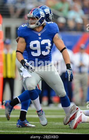 New York Giants middle linebacker Calvin Munson during an NFL football ...