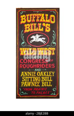 Poster for Buffalo Bill's Wild West Show, at the Buffalo Bill ...