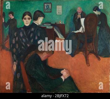 Death in the Sick-Room, 1893, by Edvard Munch, in the Munch Museum and ...