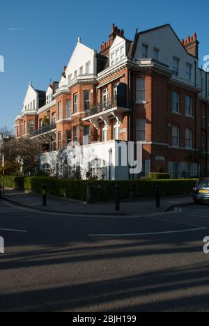 Victorian Red Brick Bishops Mansions, Bishop's Park Road, Fulham ...