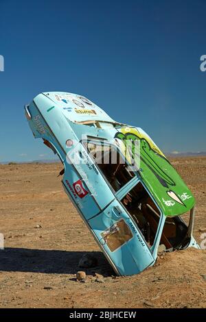 Car statue, Tankwa Padstal, Tankwa Karoo, near Ceres, Western Cape ...