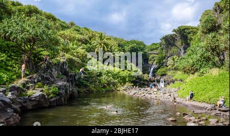 Ohe'o Gulch - aka Seven Sacred Pools, Haleakala National Park, near ...