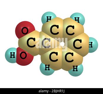 Benzoic acid (C7H6O2) is a colorless crystalline solid and a simple ...