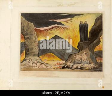 The Circle of the Falsifiers; Dante and Virgil Covering their Noses ...