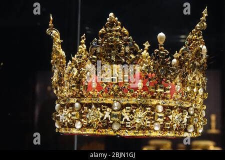 Crown Jewels, The Treasury, Rosenborg Castle, Copenhagen, Denmark Stock ...