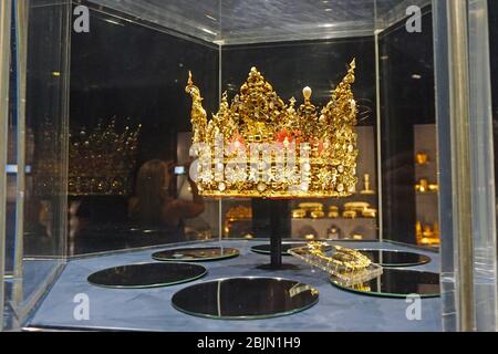 Danish Crown jewels at Rosenborg castle in Copenhagen Stock Photo - Alamy