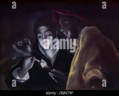 An Allegory, Fabula, El Greco, circa 1590 Stock Photo - Alamy