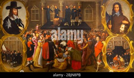 The Execution of Charles I, unknown artist, circa 1649 Stock Photo - Alamy