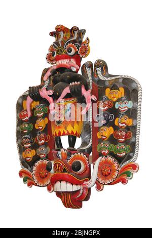 Sri Lanka Crafts Maha Kola Sanni Medicine Mask by L A Dayanada ...