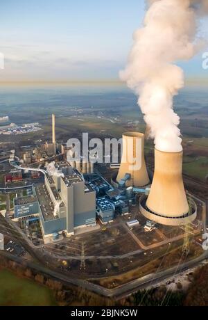 Aerial view, former THTR-300 Nuclear Power Plant, today Westfalen coal ...