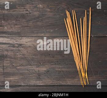 Set with aromatic incense sticks on white background. Banner design ...