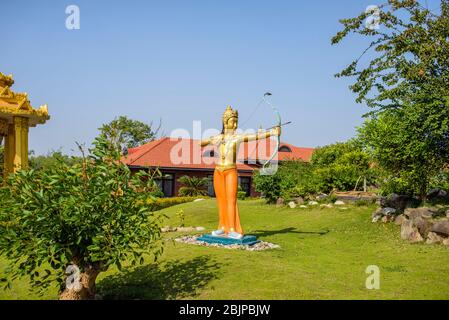 German Buddhist Temple, Lumbini Monastic Zone, Lumbini, Nepal. Lumbini ...