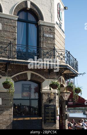 The Rutland Arms is a Greene king pub on the banks of The River Thames ...