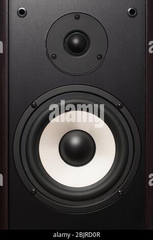 front of the audio speaker, with a white round speaker Stock Photo - Alamy