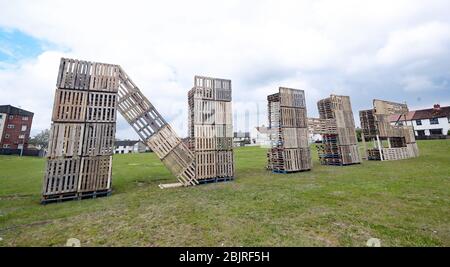 A loyalist bonfire in Portadown Co Armagh cancelled because of Covid-19 ...