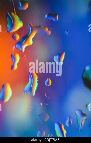 abstract colorful background - waterdrops on background of different ...