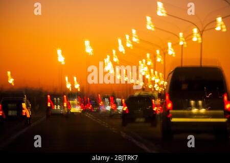 Driving along the N2 highway towards Cape Town, South Africa Stock ...