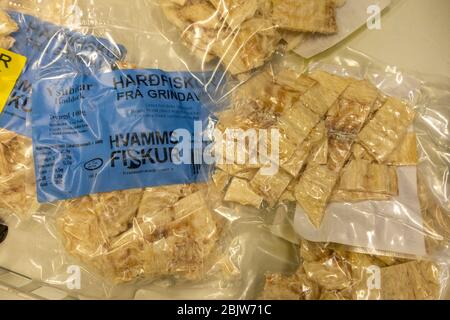 Icelandic dried haddock (Ysa) fish (hardfiskur) packets for sale in the ...
