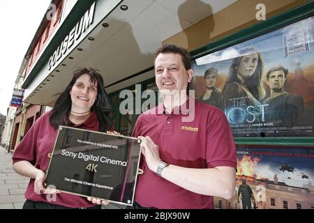 Peter Davies and wife Irene owners of the 90 year old coliseum cinema ...