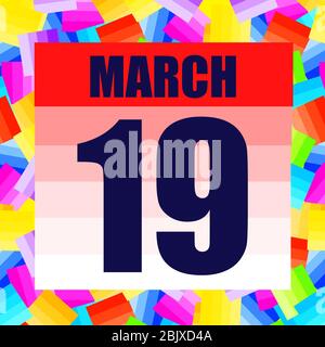 March 9 icon. For planning important day. Banner for holidays and ...