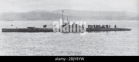 HMS Swordfish 1916 Steam submarine Stock Photo - Alamy