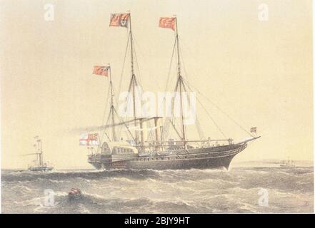HMY Victoria and Albert II 1855 William Frederick Mitchell Stock Photo ...