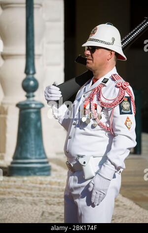 Changing of the Guard, Princes Place, Old Monaco, Monte Carlo City ...