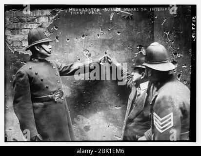 Hounsditch, bullet marks on interior of front wall, Glass negatives, 1 ...