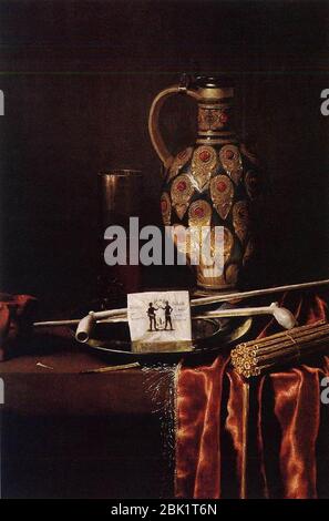 Hubert van Ravesteyn - Smoker Still Life - WGA19020 Stock Photo - Alamy