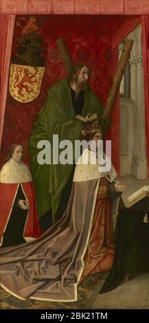 Van der Goes Hugo - The Trinity Altarpiece panels (1478 Stock Photo - Alamy