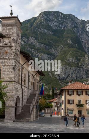 Carnic Alps, Friuli Venezia Giulia, Italy. Landscape of the Little town ...