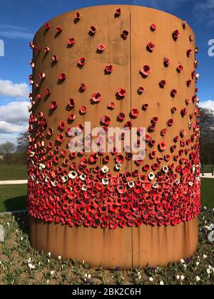 International Bomber Command Centre Poppy Display. VE80 poppy ...