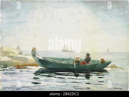 Winslow Homer - The Green Dory Stock Photo - Alamy