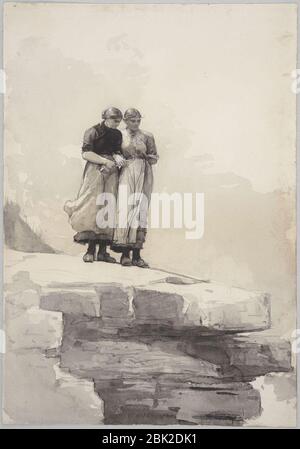 Winslow Homer On the Cliff Stock Photo - Alamy