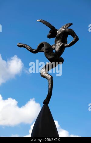 Large Nijinski On Anvil Point sculpture by Barry Flanagan at Yorkshire ...