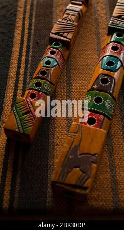 Quena, traditional Andean flute Stock Photo - Alamy