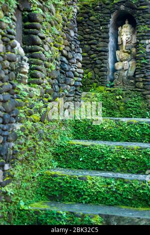 Balinese Carved Stone Statue of Ganesh in Hindu Temple near Ubud, Bali ...