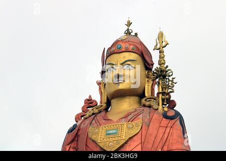 Panoramic view of the statue of Guru Padmasambhava Guru Rinpoche, the ...