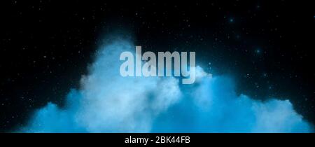 abstract background of outer space with ultra bright stars and comets ...