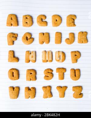 alphabet letter cookies Stock Photo - Alamy
