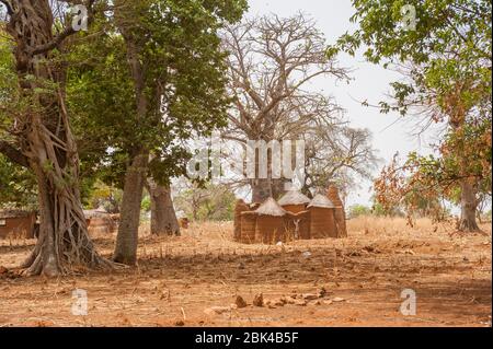 A traditional mudbrick building called Tata or Tata Somba of the Somba ...