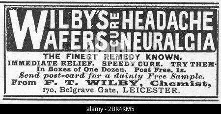 Old medicine advert from early 1900's, before the dawn of advertising ...