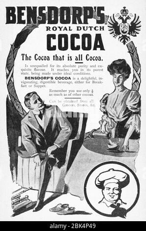 Old Victorian newsprint food advert from early 1900's, in the days ...