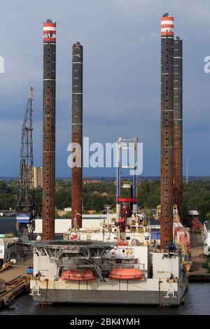 Drilling Rig, NDSM District, Amsterdam, North Holland, Netherlands ...